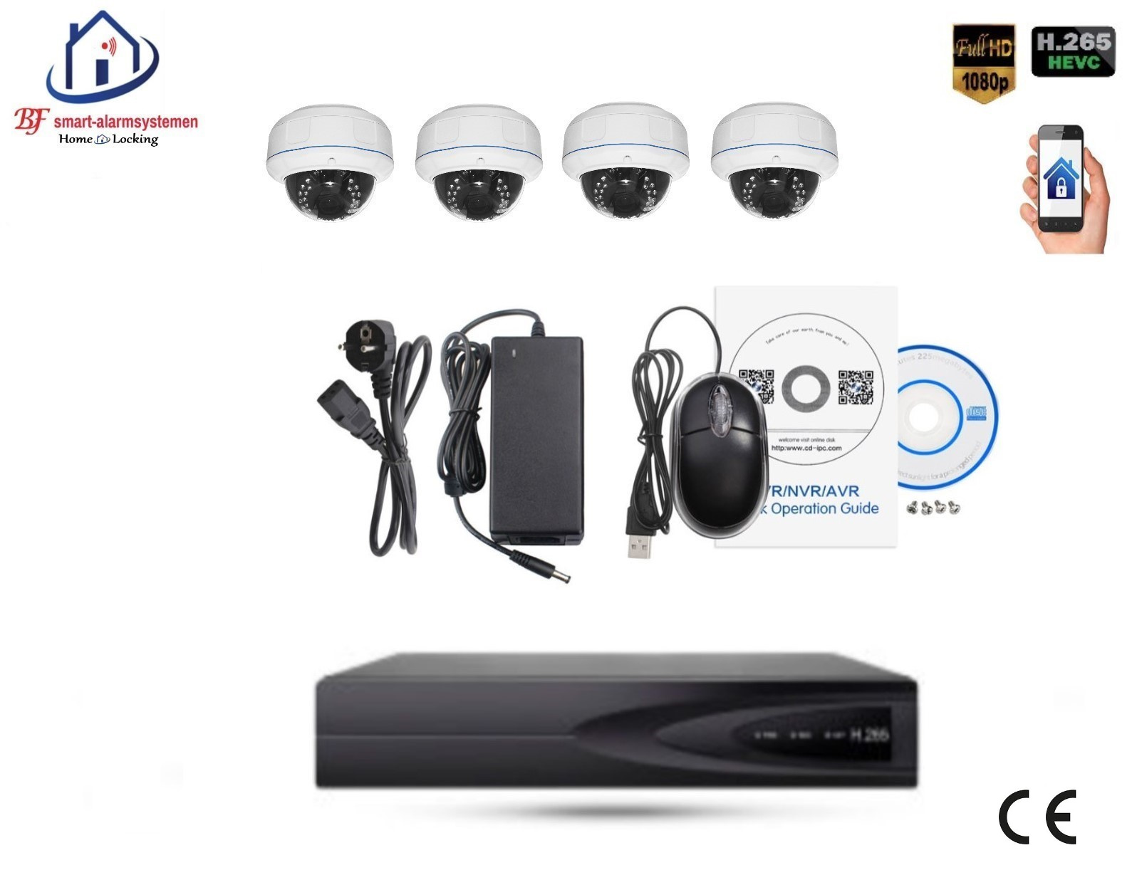 Bewaak je woning overal ter wereld met onze camerasystemen van Home-Locking